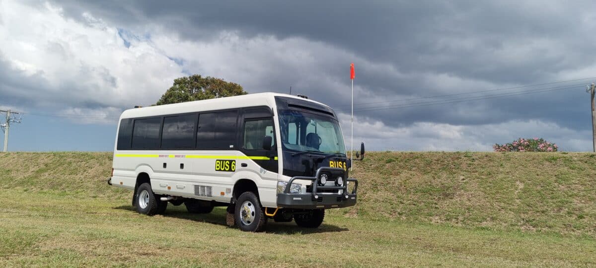 4WD Bus Conversions - Toyota Coaster 70 Series 4WD Bus Conversion | Bus 4x4