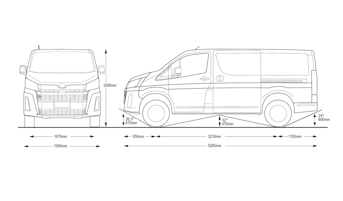 LWB Van Conversion - Toyota HiAce LWB Van 4x4 Conversion | Bus 4x4