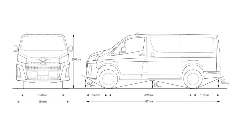 LWB Van Conversion - Toyota HiAce LWB Van 4x4 Conversion | Bus 4x4